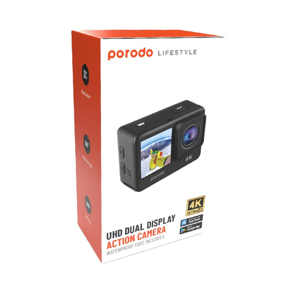 دوربین فیلم برداری ورزشی پرودو porodo مدل UHD dual display action ...